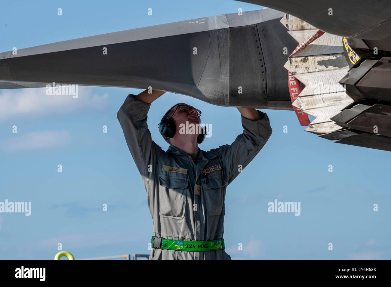 U.S. Air Force Airman 1st Class Philip James, 325th Maintenance ...