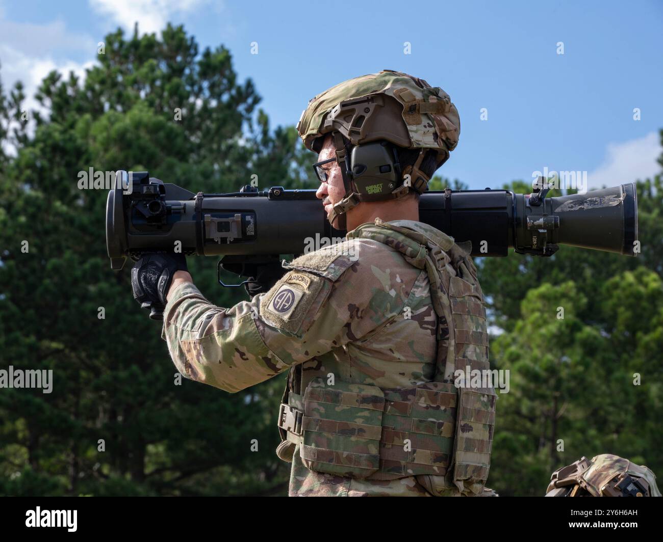 U.S. Army Paratrooper assigned to the 2nd Battalion, 325th Airborne ...