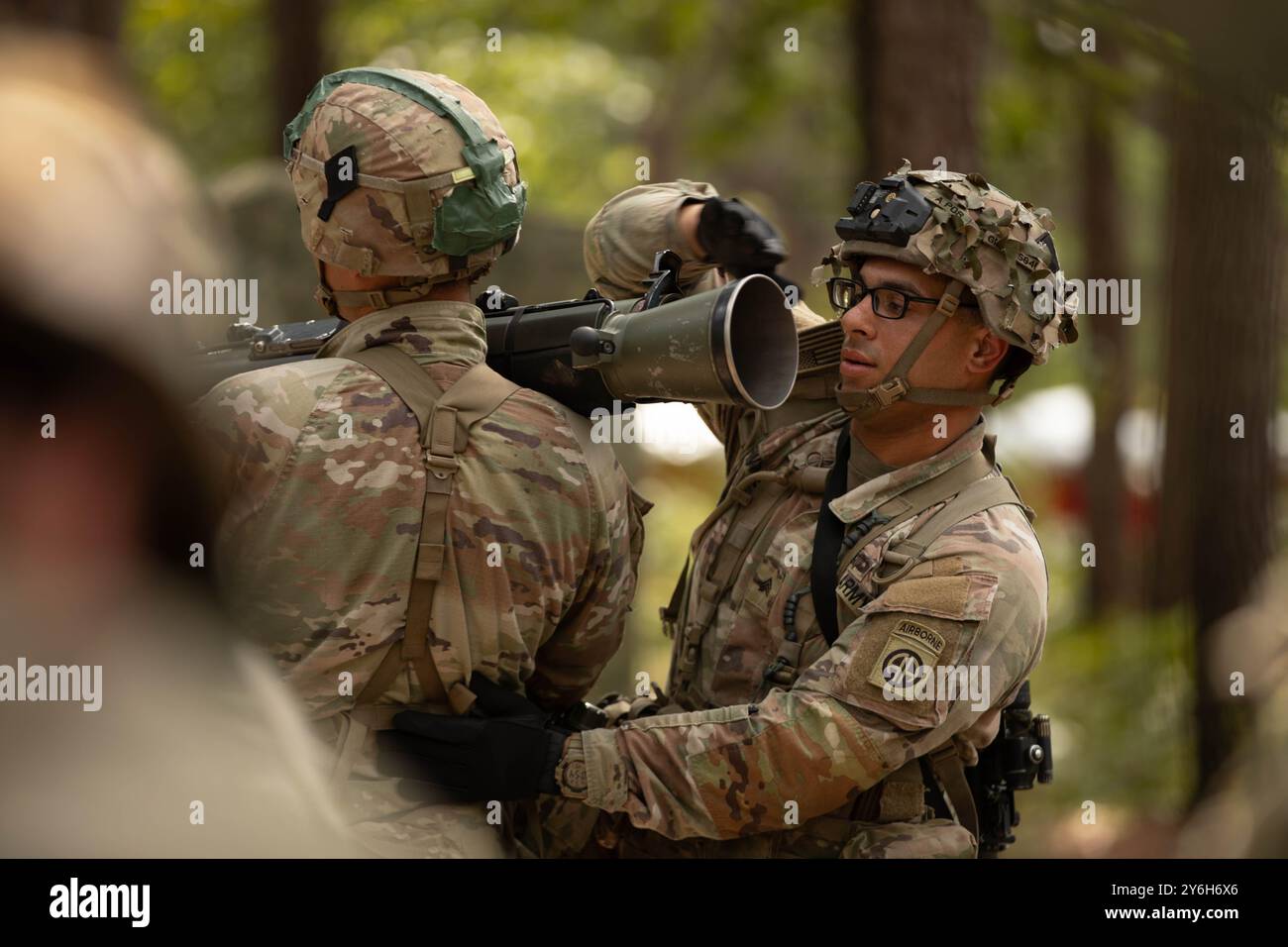 Paratroopers assigned to the 82nd Airborne Division, perform operating ...