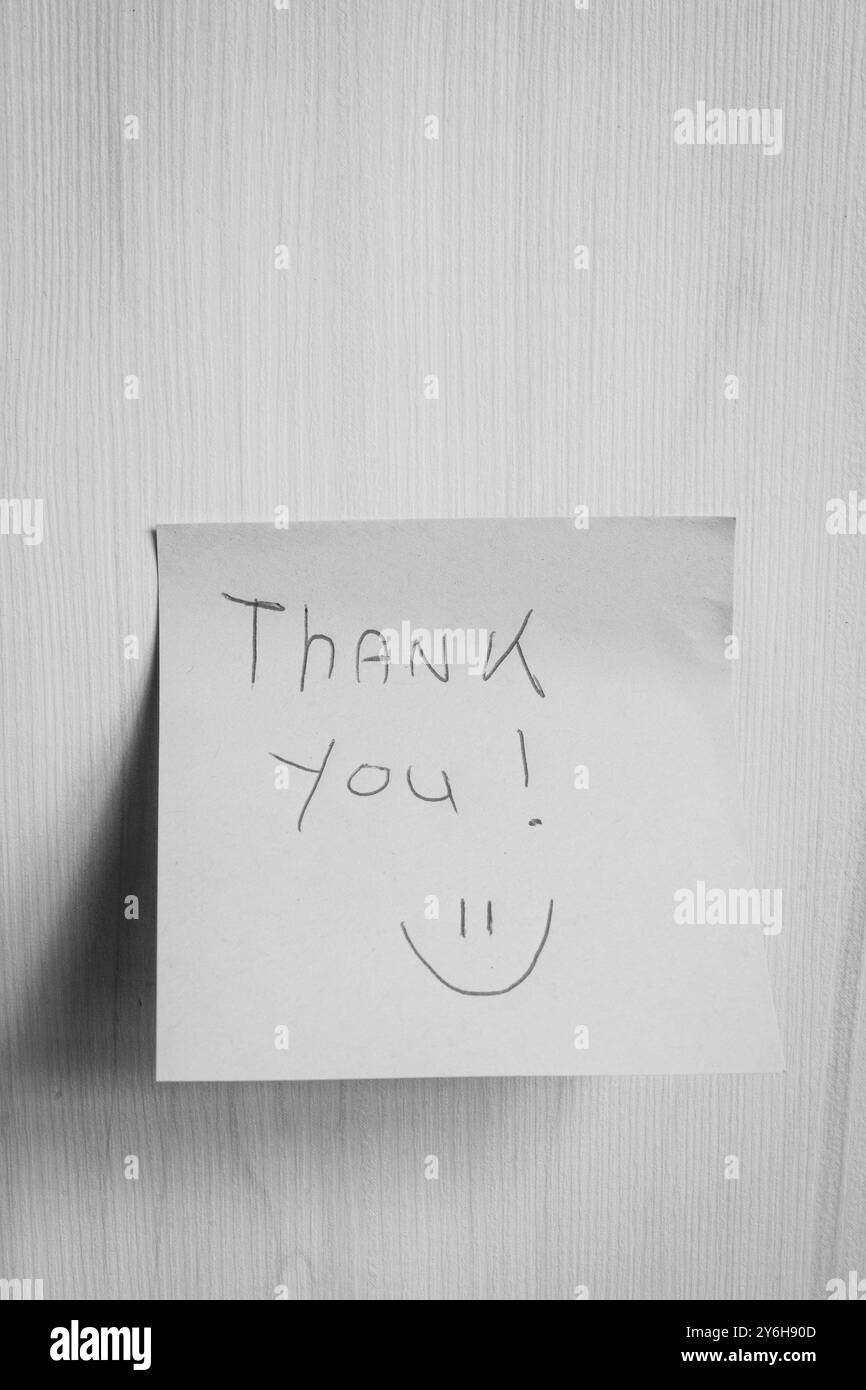 Thank you card writing Black and White Stock Photos & Images - Alamy