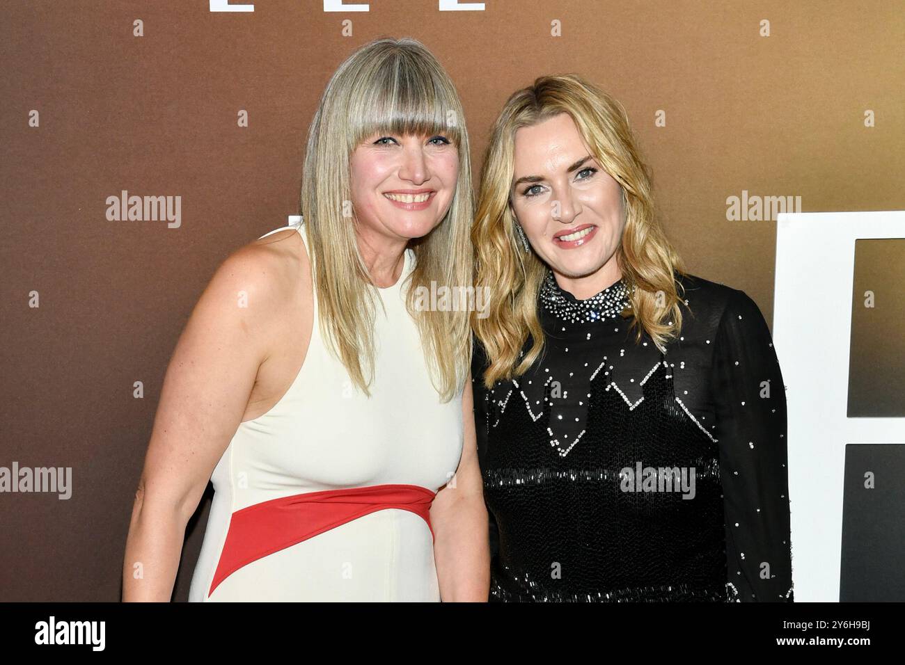 Kate Solomon, left, and Kate Winslet attend the special screening of ...