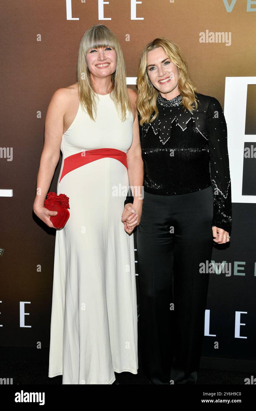 Kate Solomon, left, and Kate Winslet attend the special screening of ...