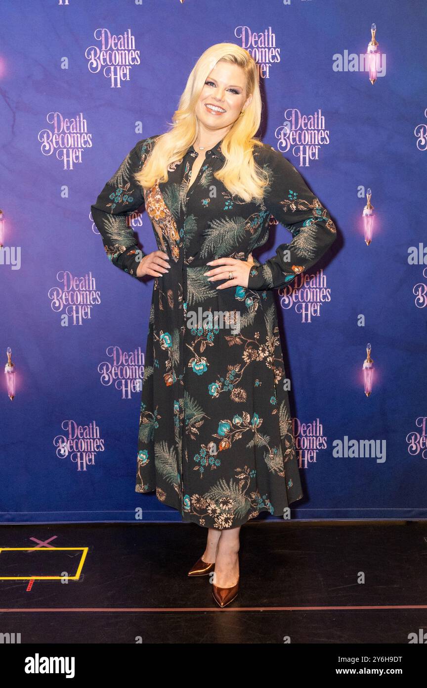 New York, USA. 25th Sep, 2024. Megan Hilty wearing dress by Kobi ...