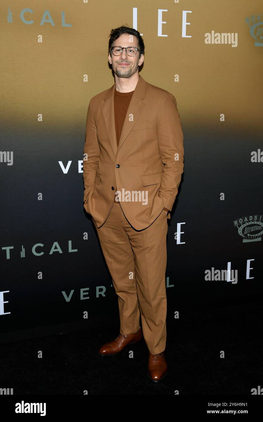 Andy Samberg attends the special screening of "Lee" on Wednesday, Sept ...