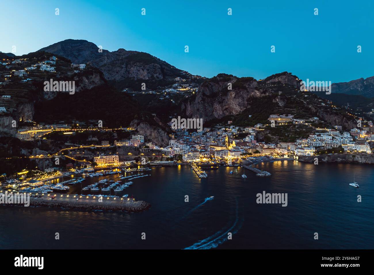 Aerial view salerno city italy hi-res stock photography and images - Alamy