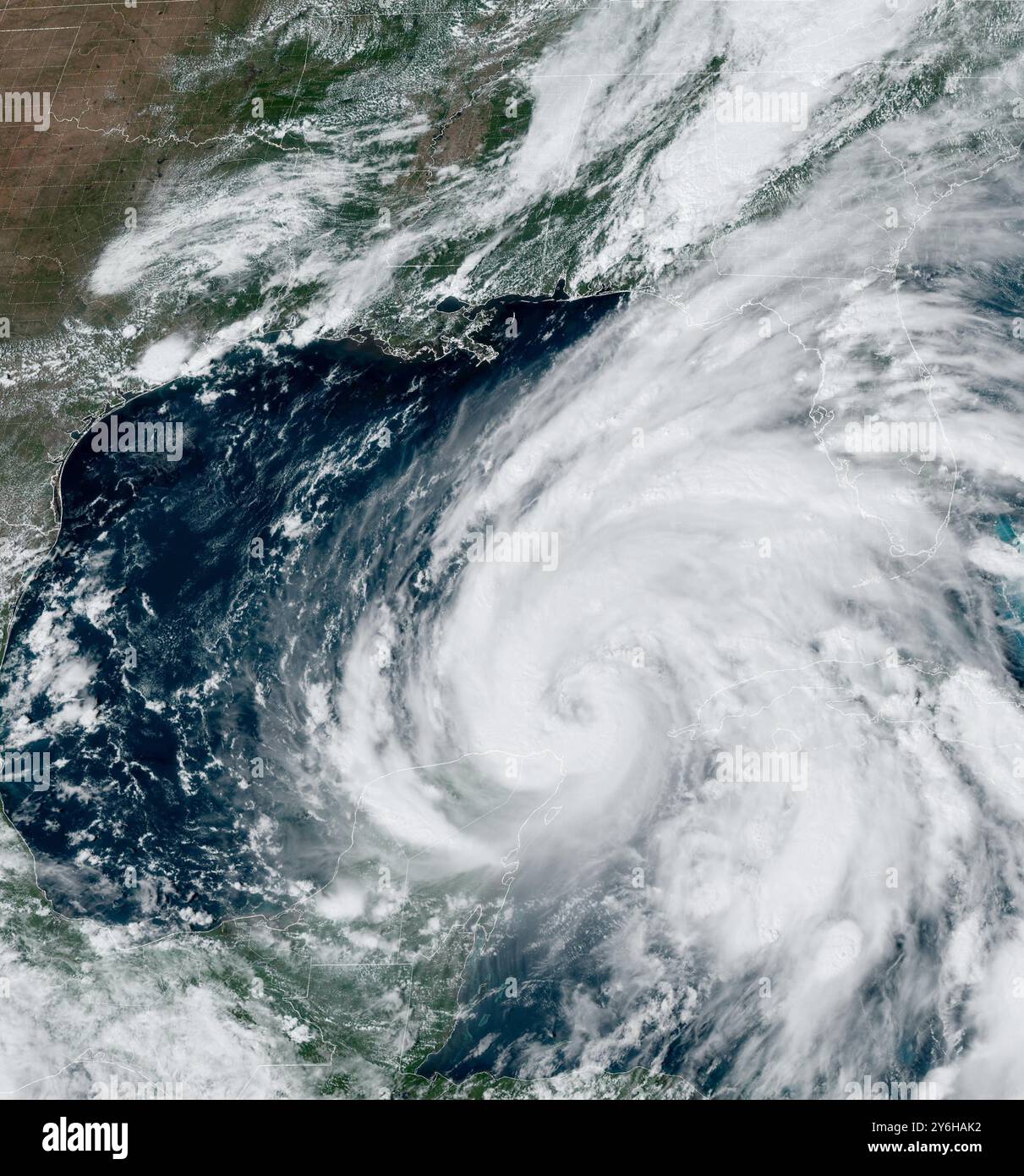 East Coast, USA. 25th Sep, 2024. A satellite image of Hurricane Helene ...