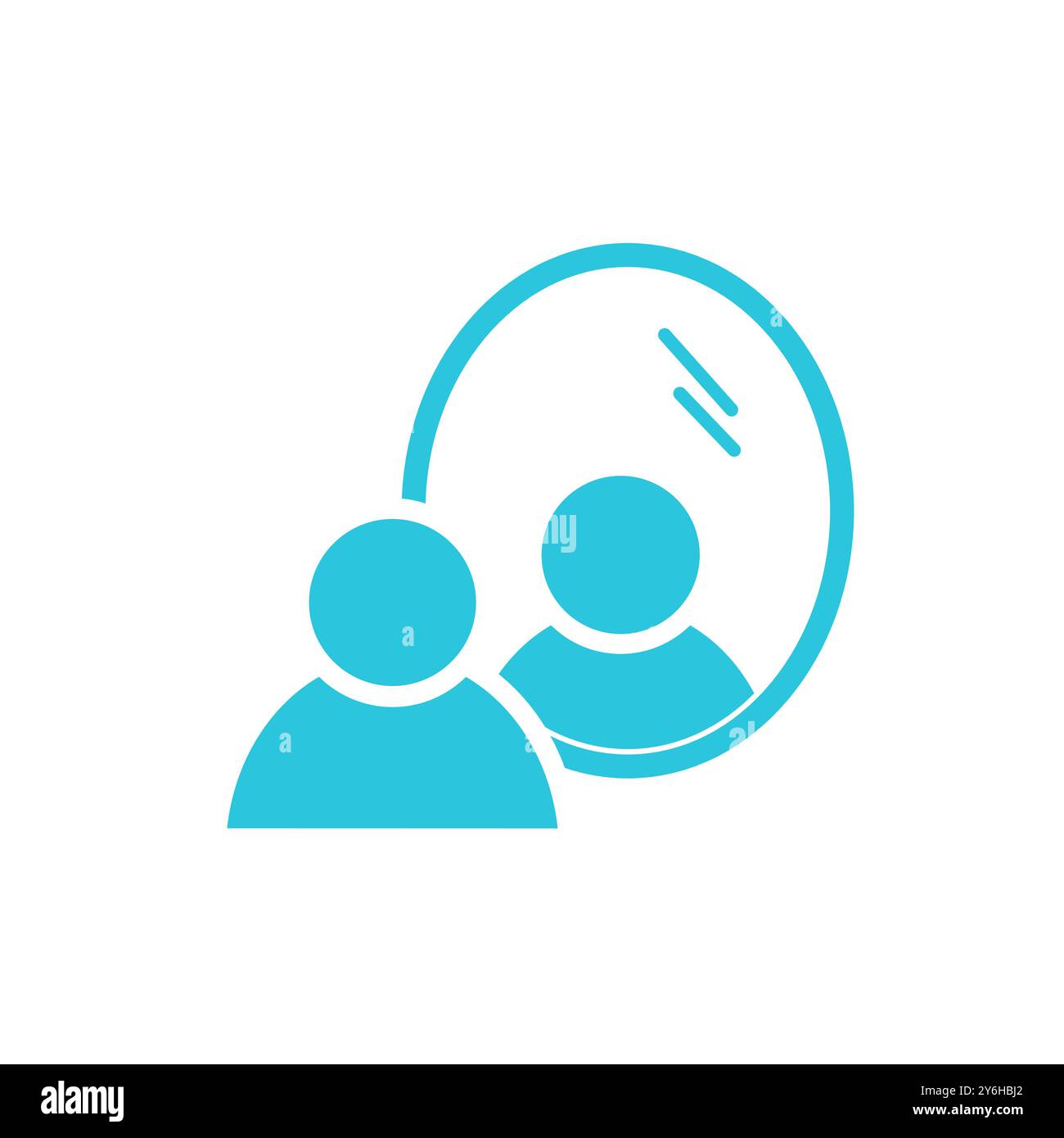 Self esteem mirror Stock Vector Images - Alamy