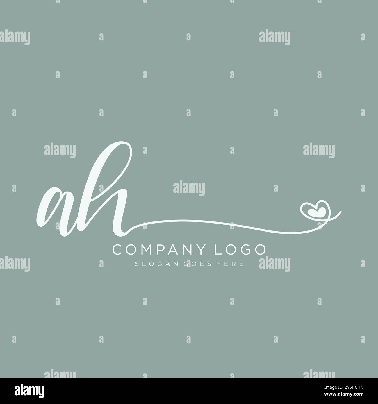 Ah initials logo hi-res stock photography and images - Alamy
