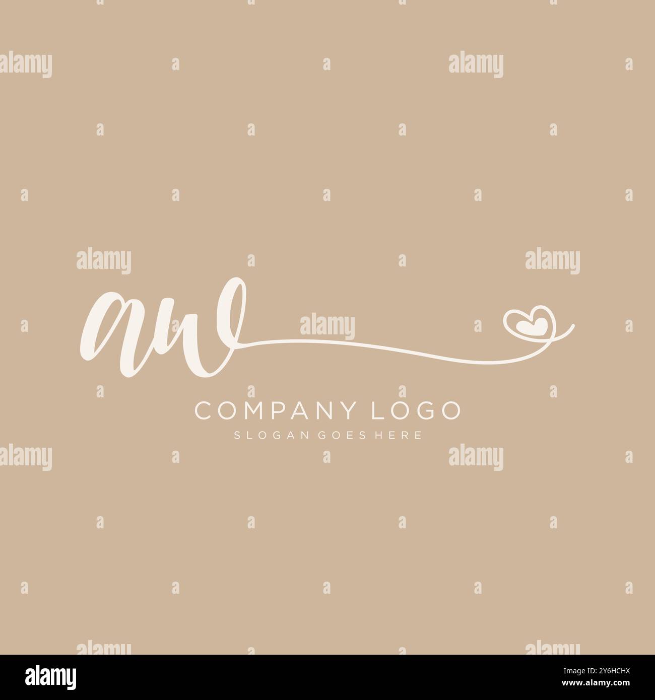Aw initials logo Stock Vector Images - Alamy