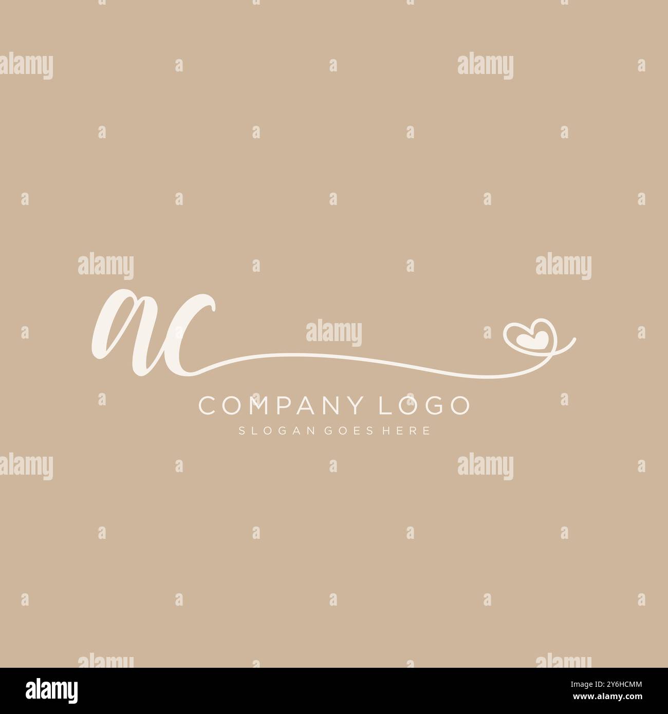 AC Initial handwriting logo design Stock Vector Image & Art - Alamy