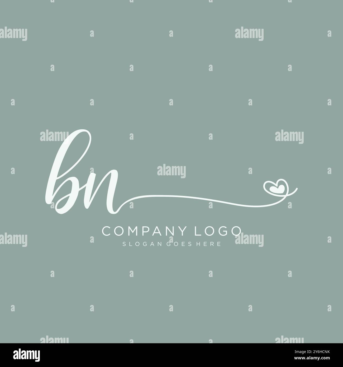 Bn initials logo hi-res stock photography and images - Alamy
