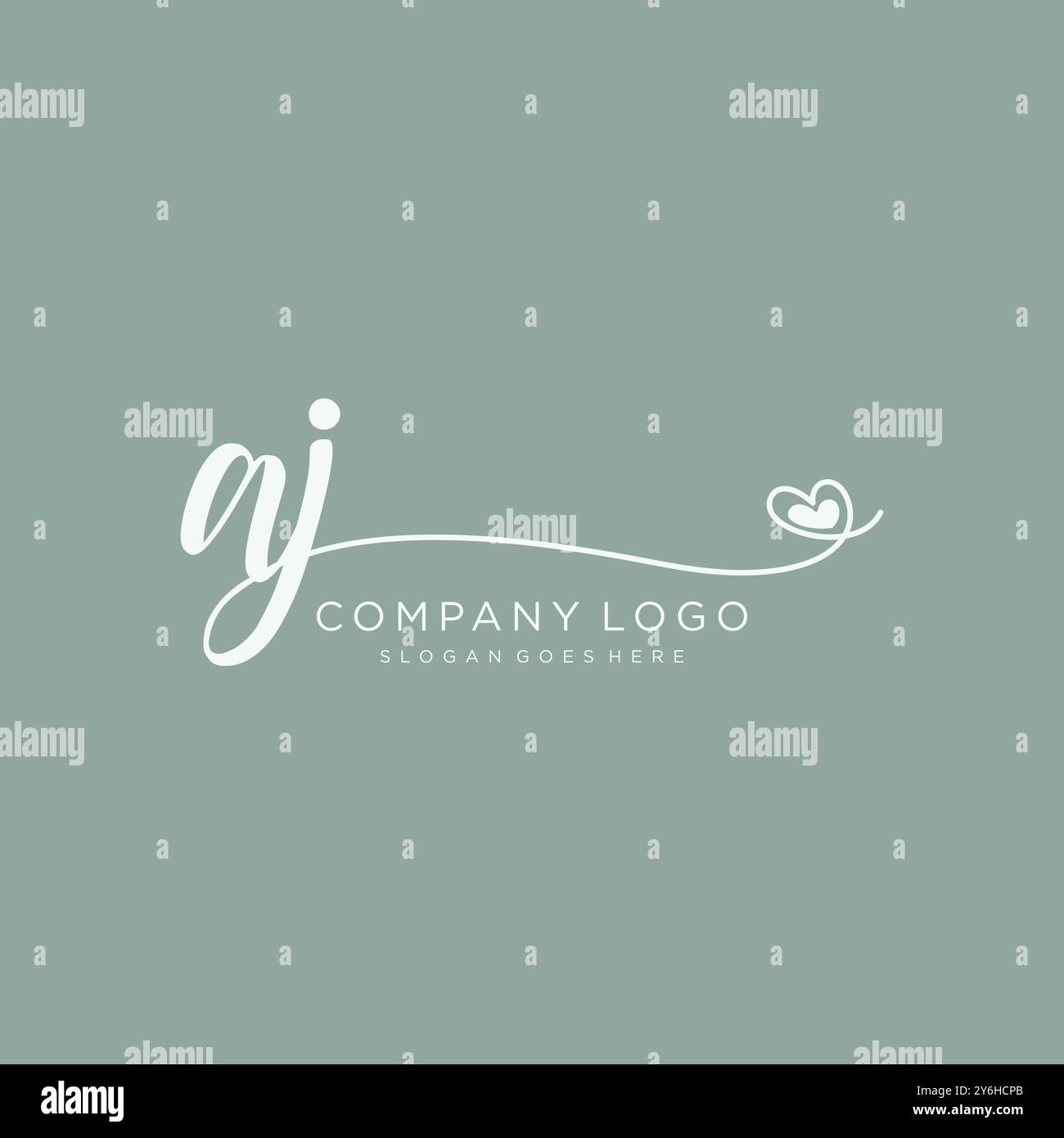AJ Initial handwriting logo design Stock Vector Image & Art - Alamy