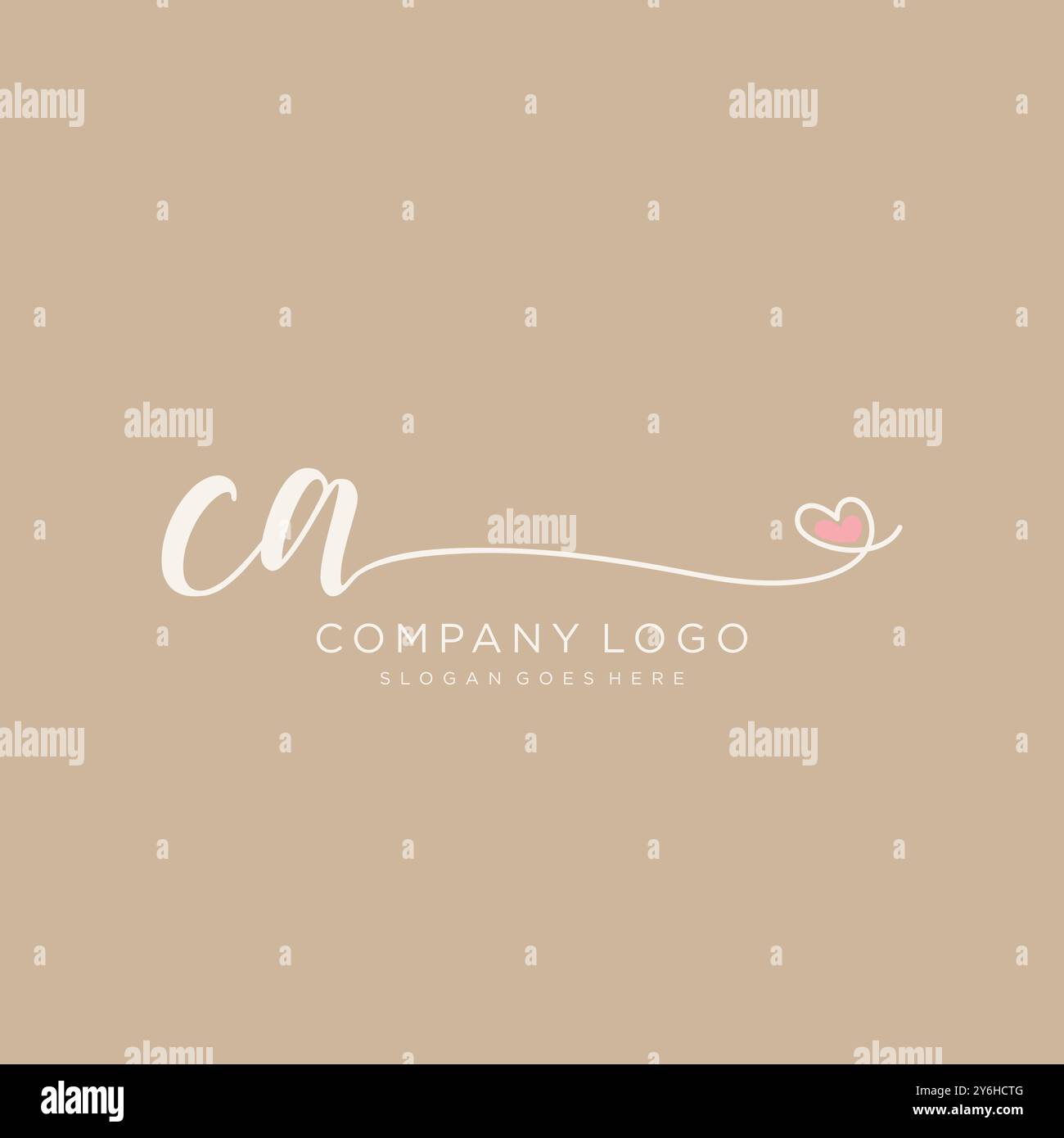Ca initials logo hi-res stock photography and images - Alamy