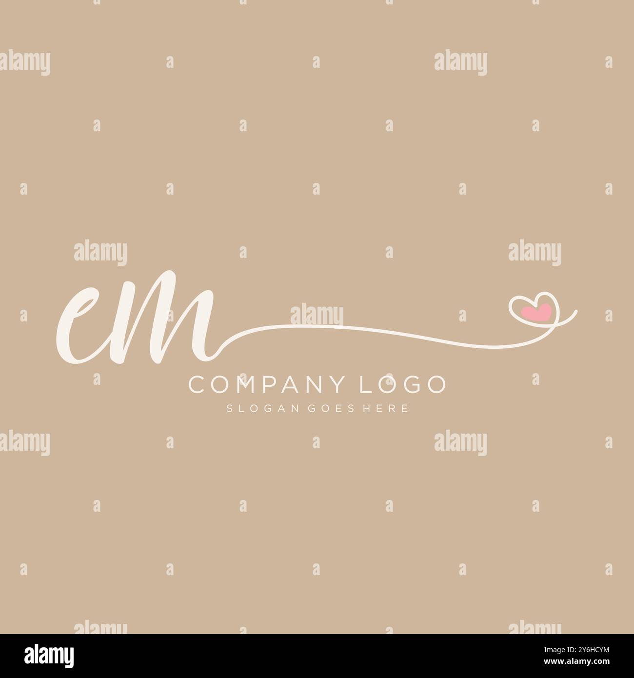 Em initials logo hi-res stock photography and images - Alamy