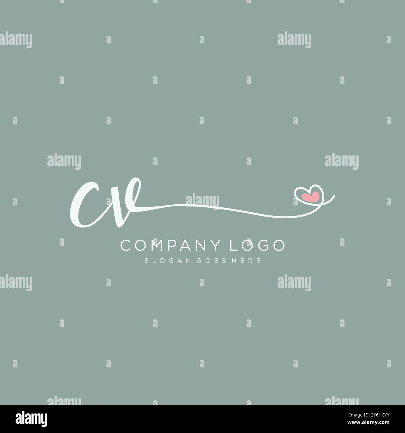 Initial cv vector vectors hi-res stock photography and images - Alamy