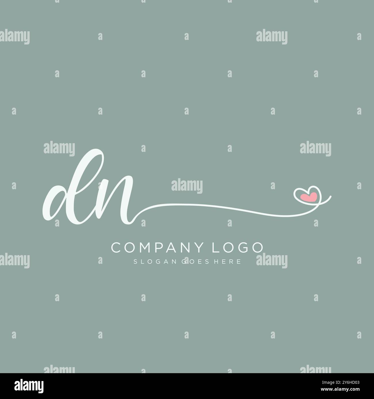 Dn initials logo Stock Vector Images - Alamy