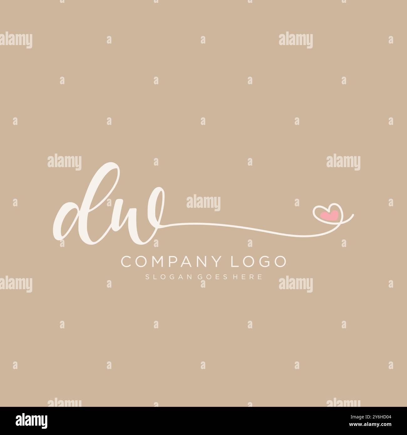 Initial dw logo hi-res stock photography and images - Alamy