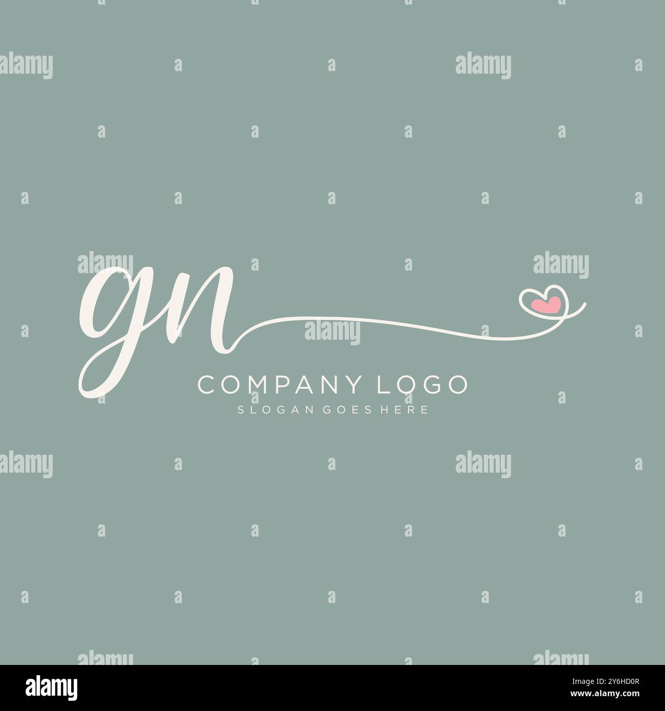 Gn initials logo Stock Vector Images - Alamy