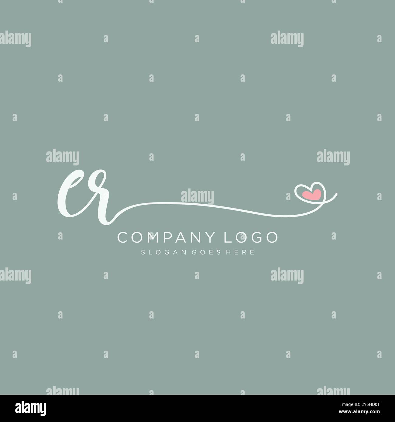 ER Initial handwriting logo design Stock Vector Image & Art - Alamy