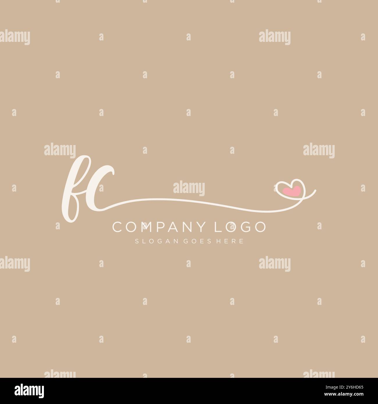 Fc initials logo Stock Vector Images - Alamy