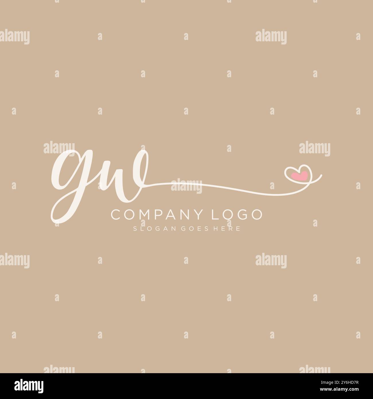 GW Initial handwriting logo design Stock Vector Image & Art - Alamy