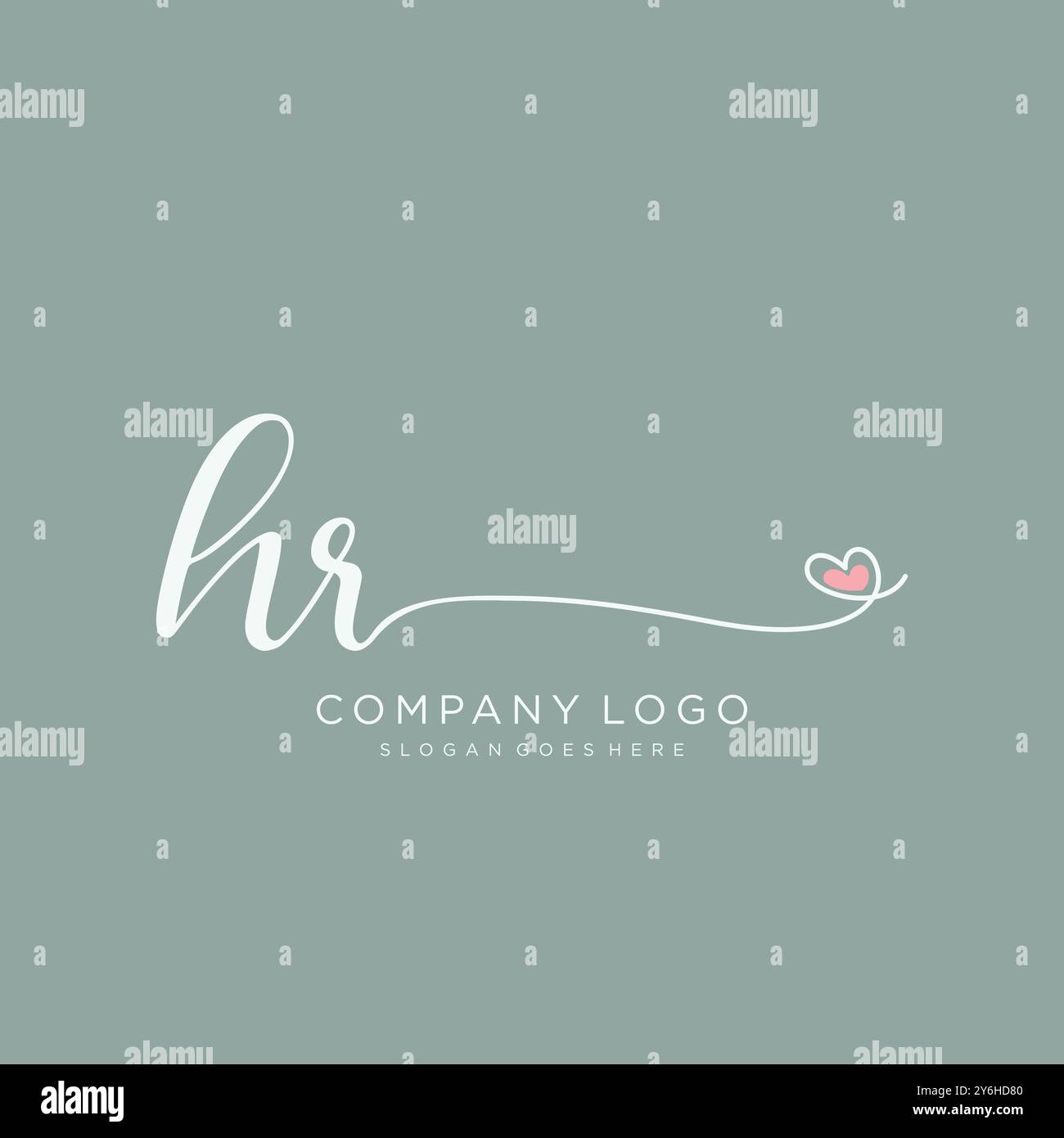 Hr initials logo hi-res stock photography and images - Alamy