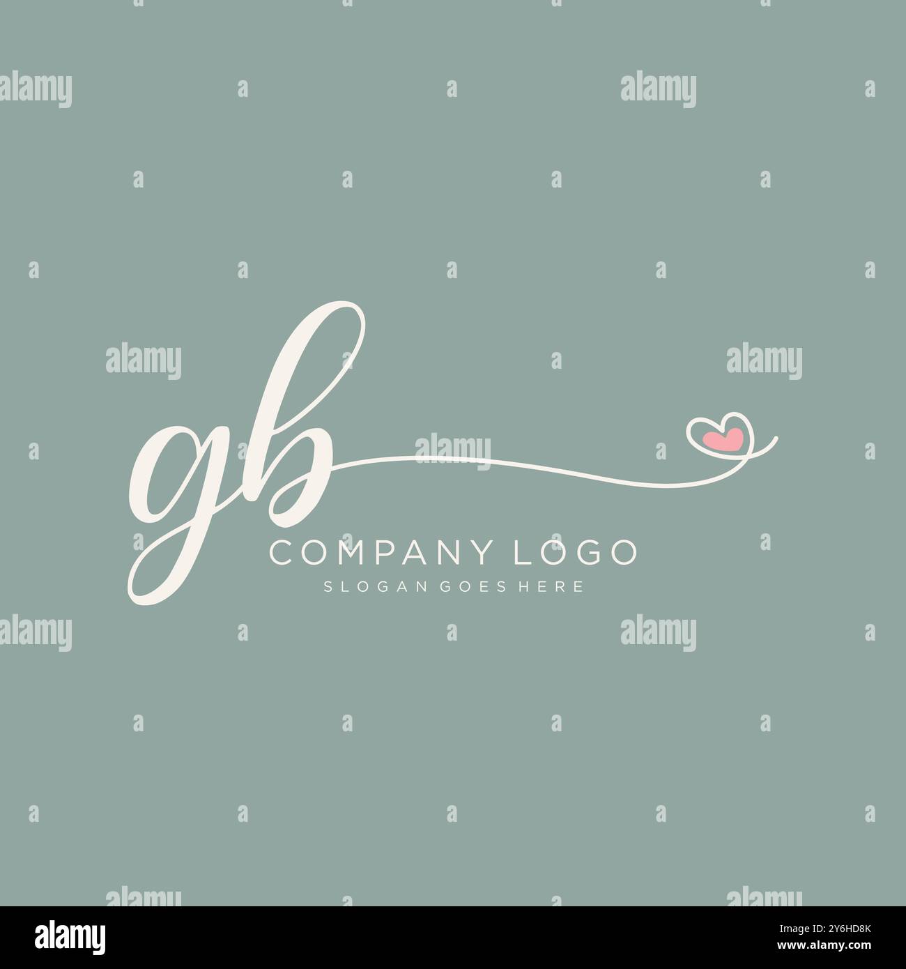 GB Initial handwriting logo design Stock Vector Image & Art - Alamy