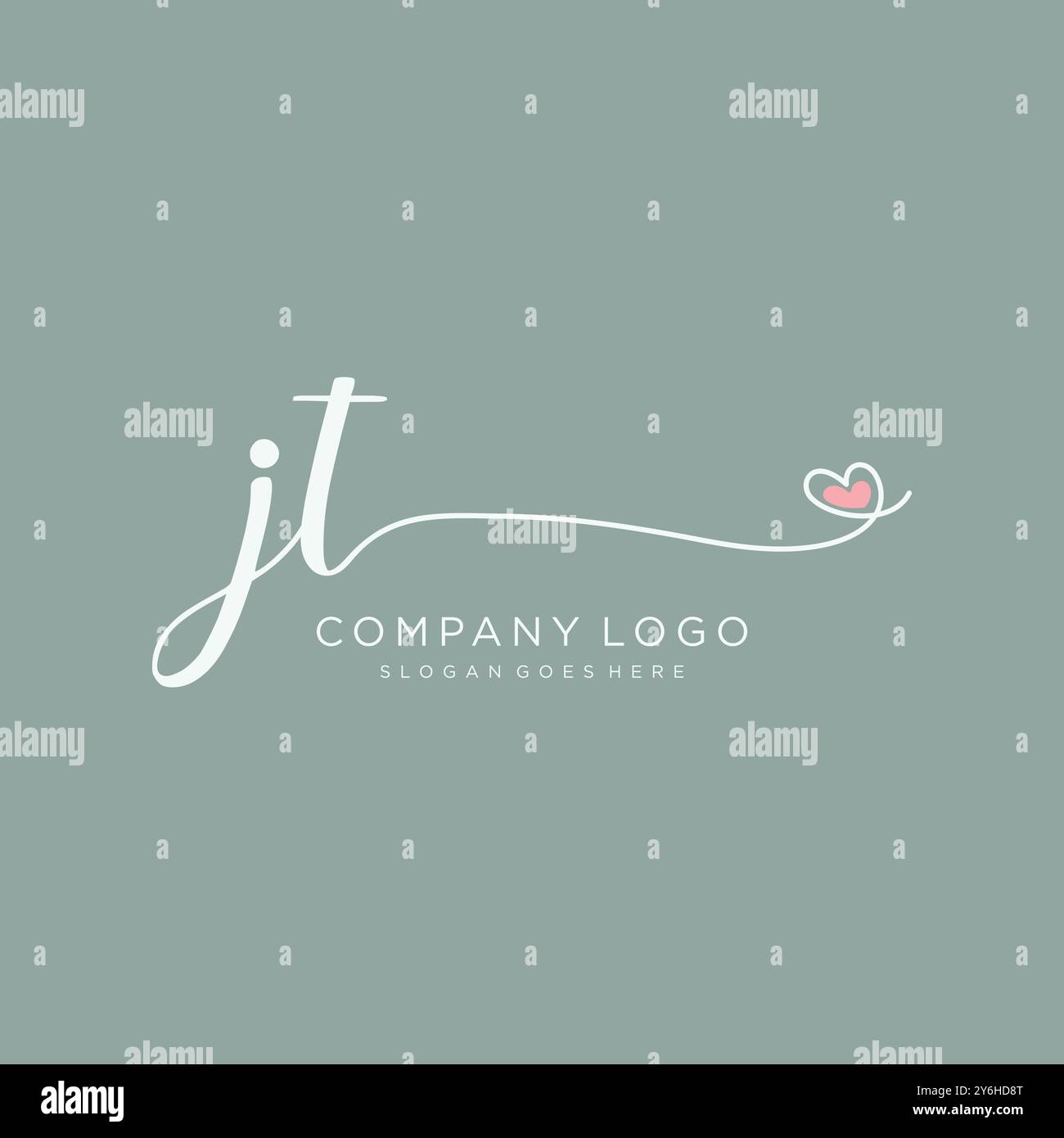 JT Initial handwriting logo design Stock Vector Image & Art - Alamy