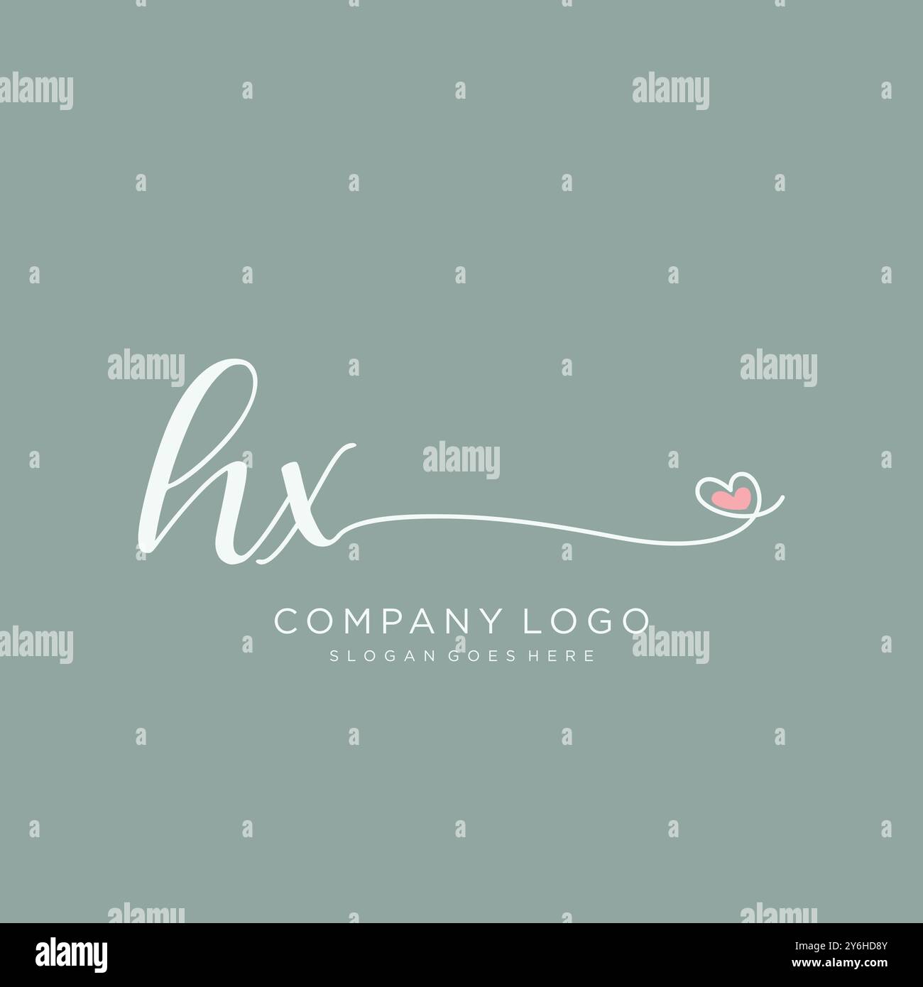Hx initials logo hi-res stock photography and images - Alamy