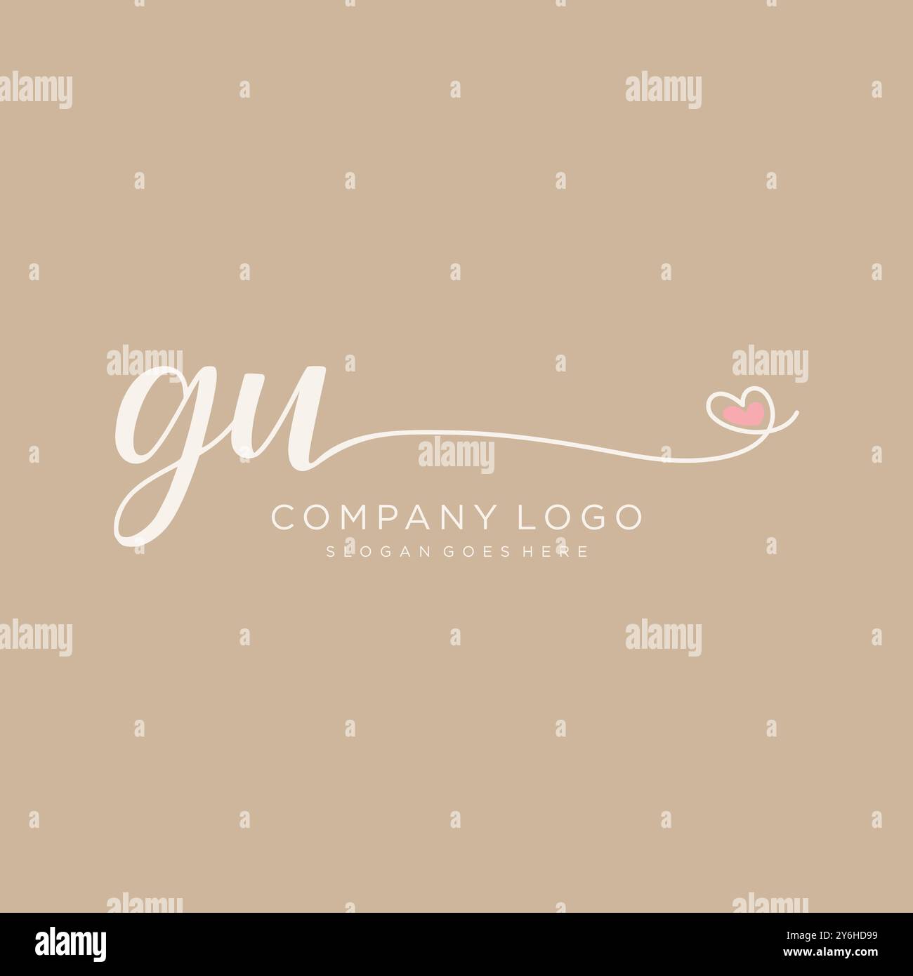 Gu initials logo Stock Vector Images - Alamy