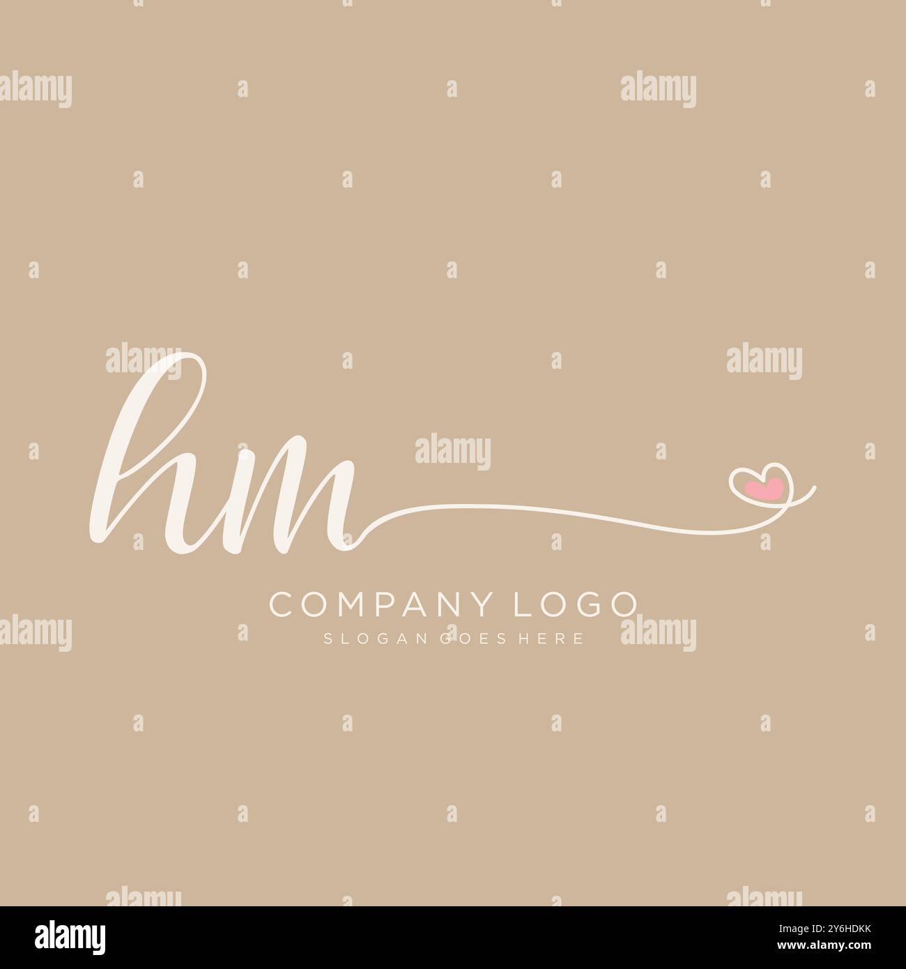 Initial hm Stock Vector Images - Alamy