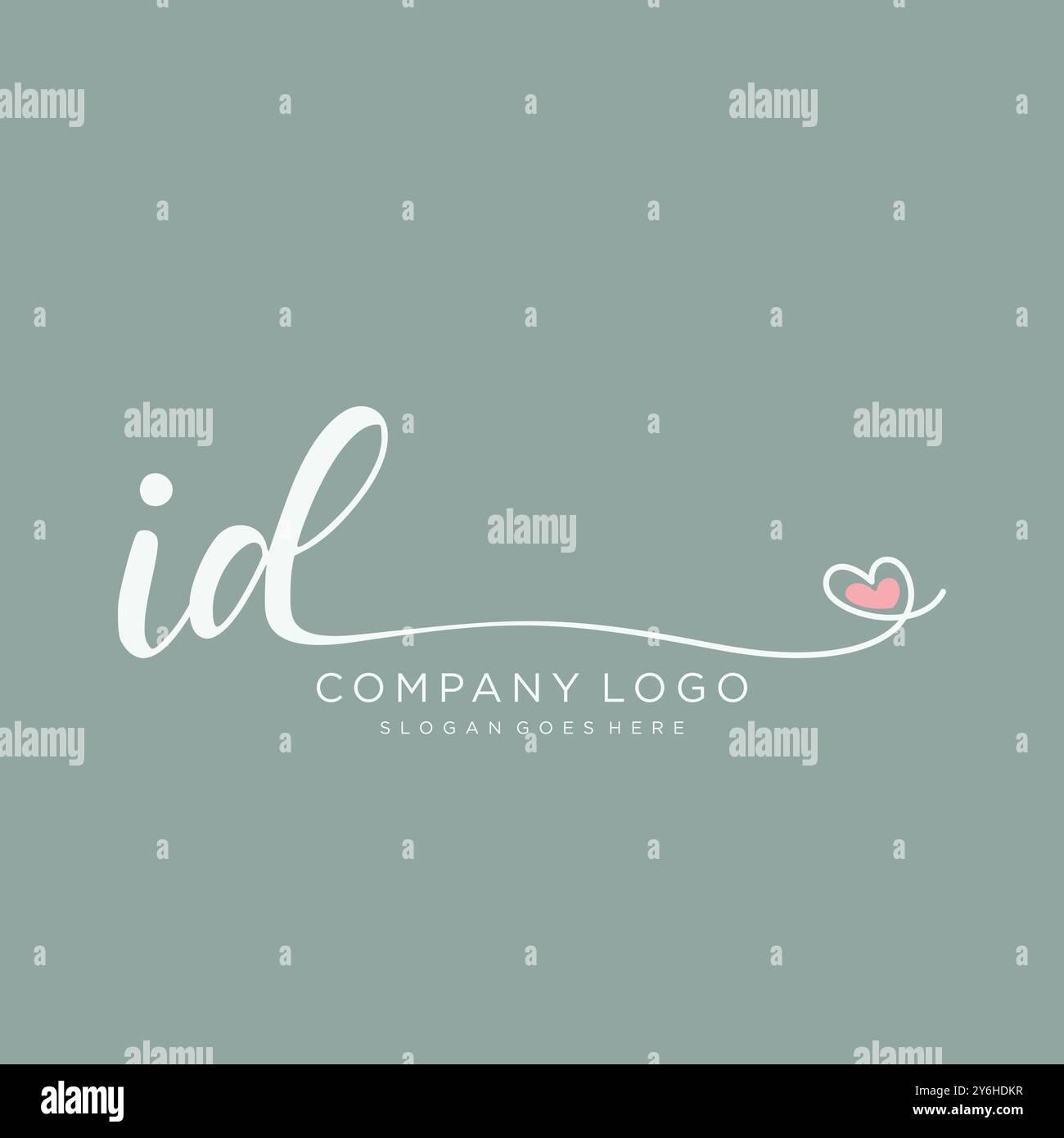 Id initials logo Stock Vector Images - Alamy