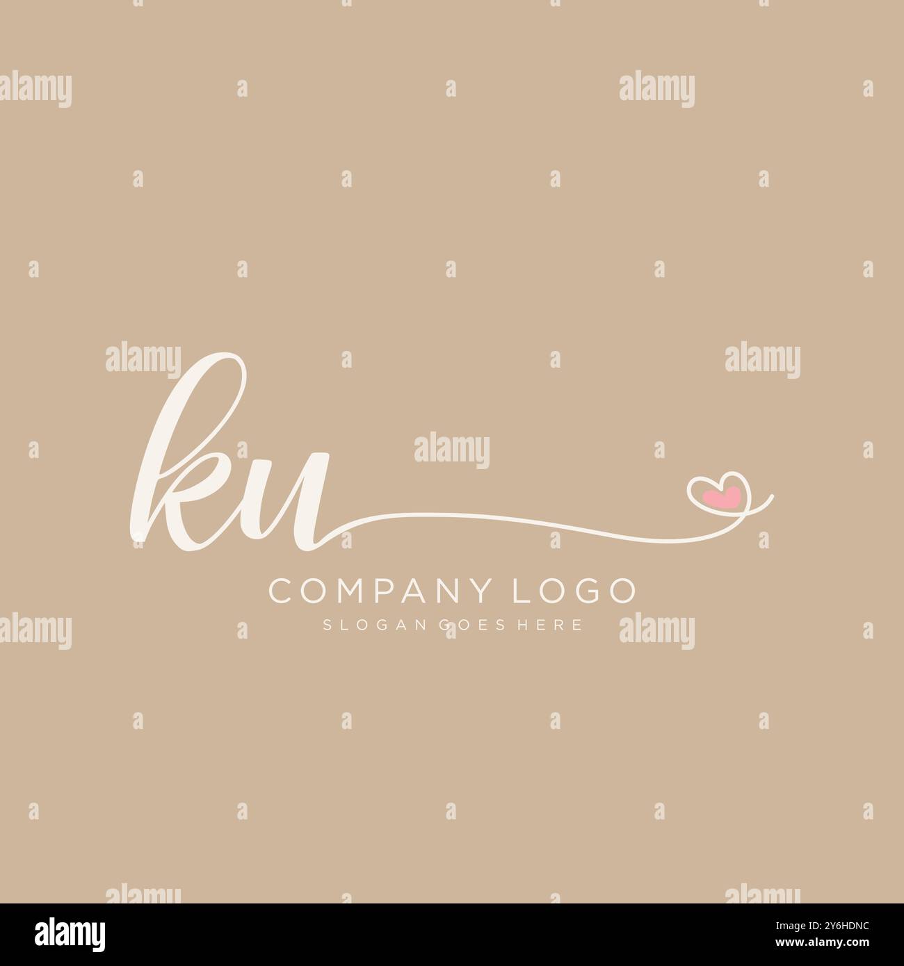 Ku initials logo Stock Vector Images - Alamy