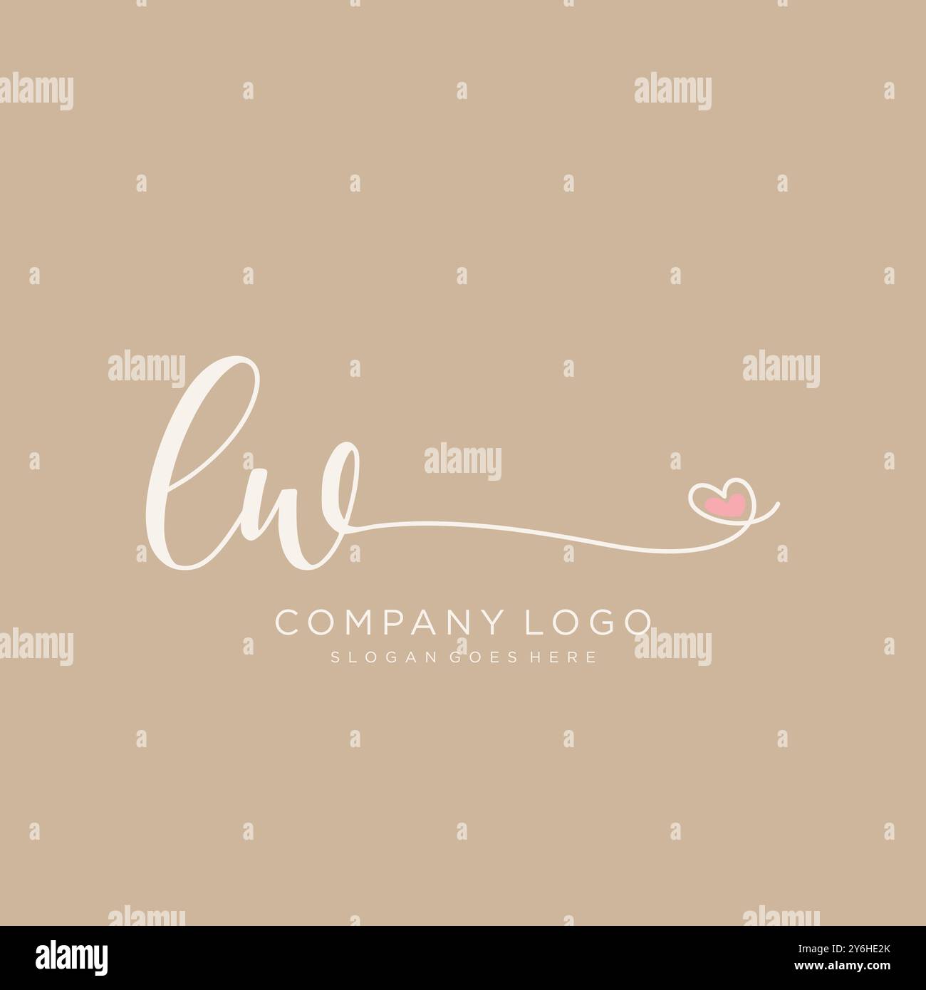 LW Initial handwriting logo design Stock Vector Image & Art - Alamy