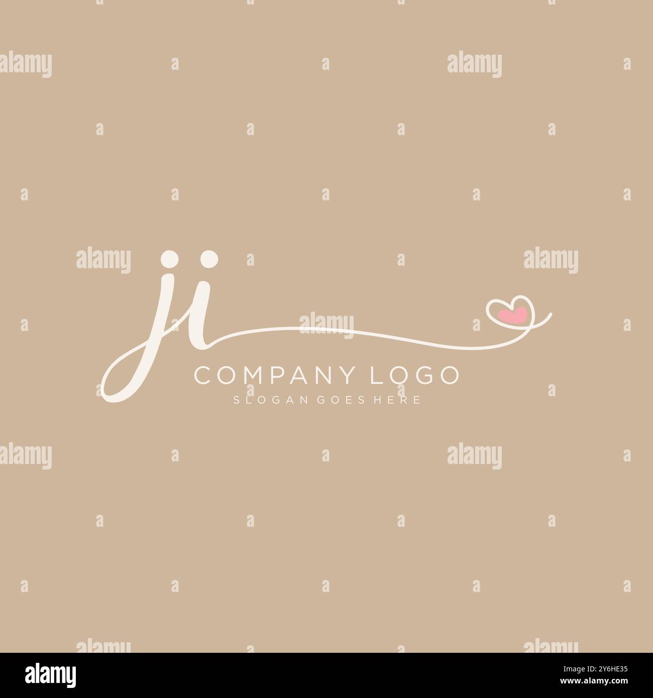 Initial ji logo hi-res stock photography and images - Alamy