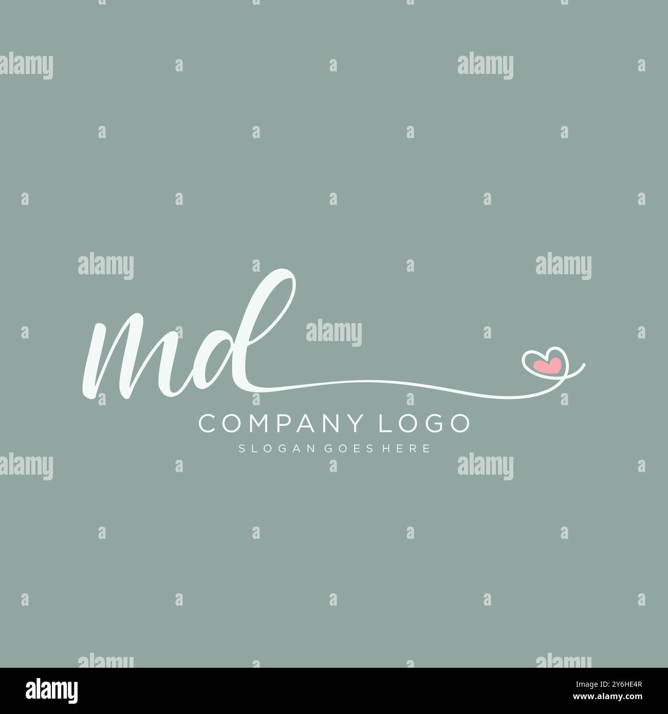 Md initials logo Stock Vector Images - Alamy