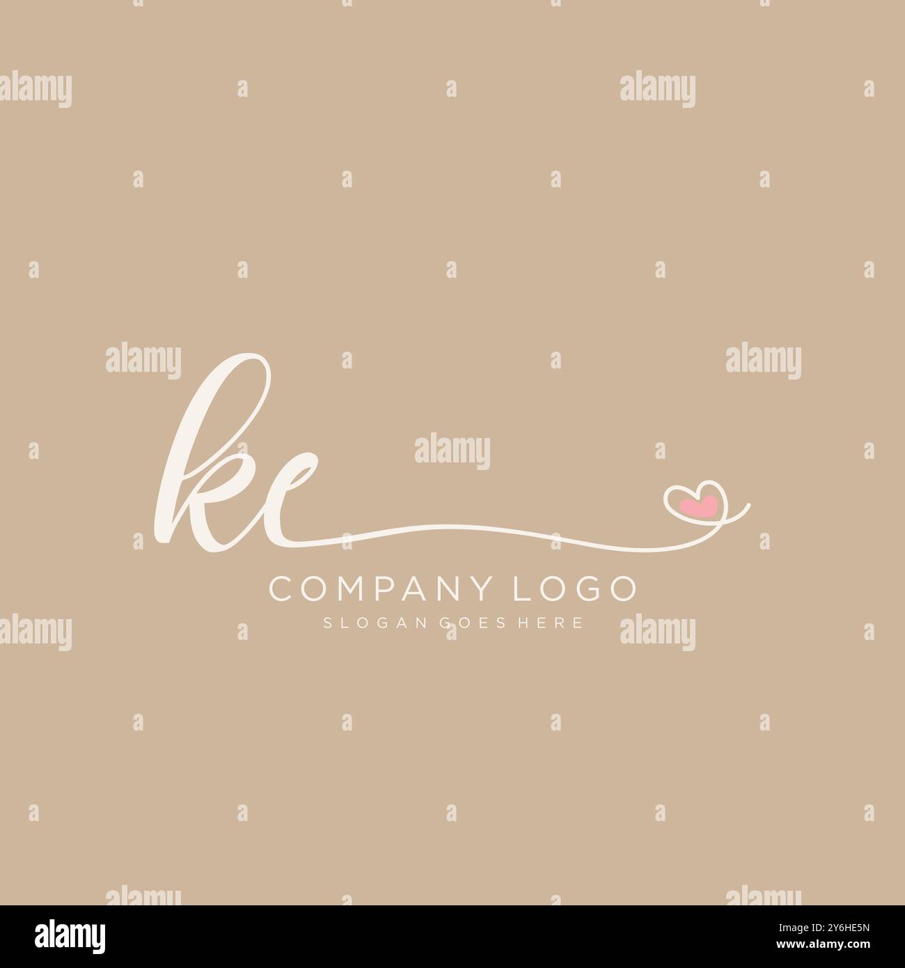 Ke initials logo hi-res stock photography and images - Alamy