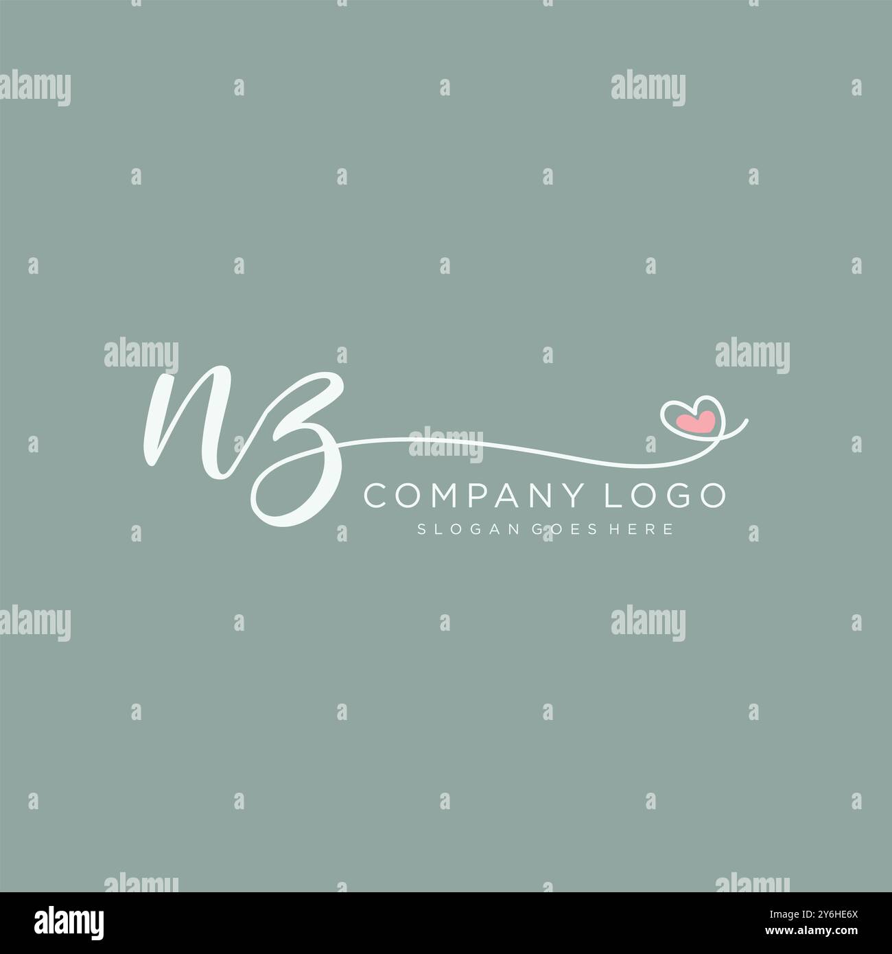 NZ Initial handwriting logo design Stock Vector Image & Art - Alamy