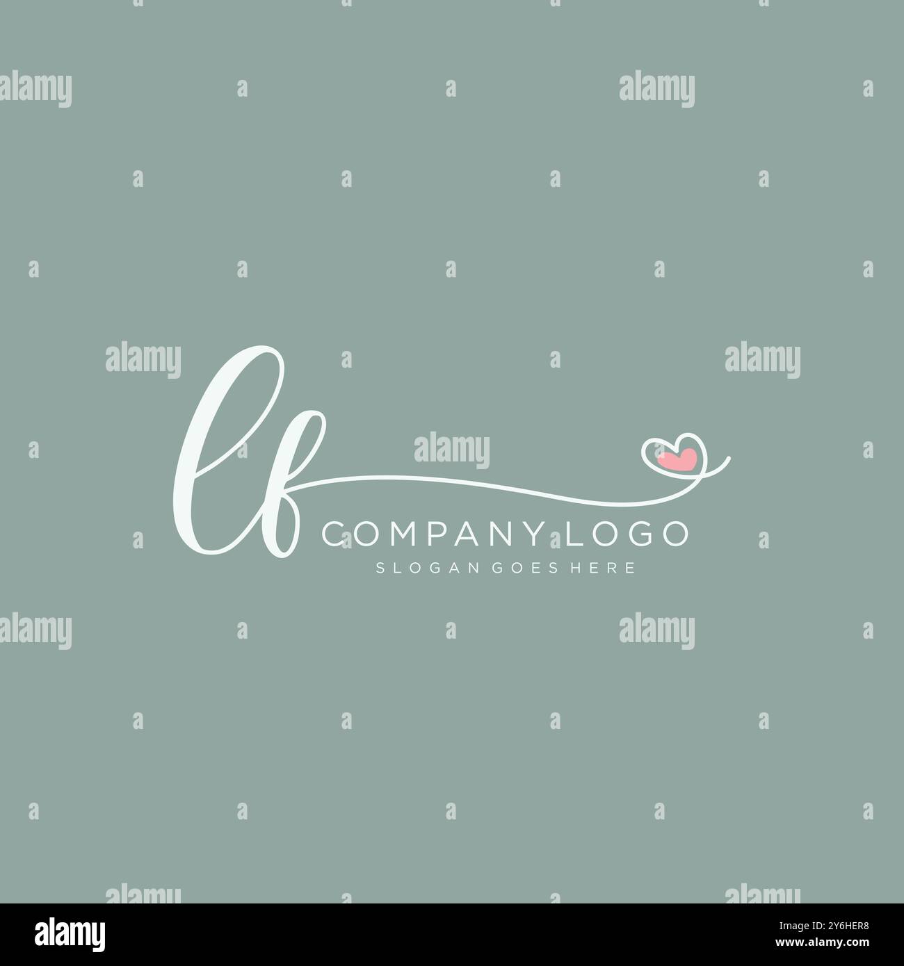 LF Initial handwriting logo design Stock Vector Image & Art - Alamy
