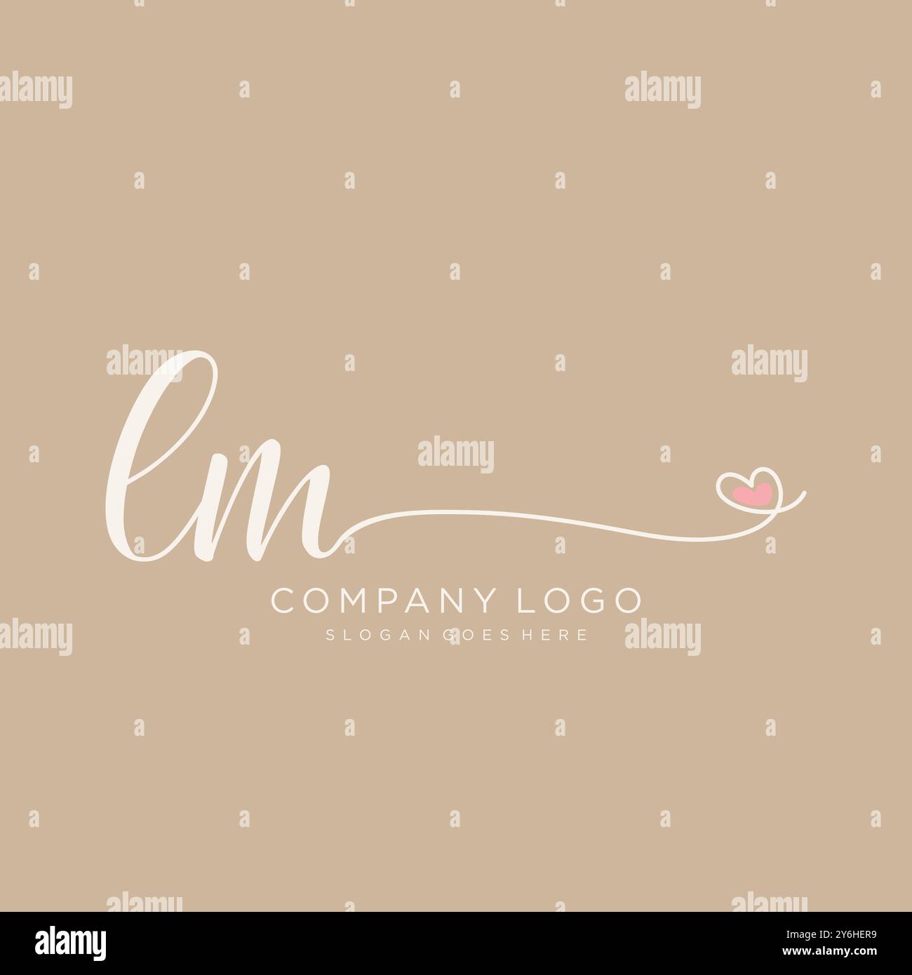 LM Initial handwriting logo design Stock Vector Image & Art - Alamy