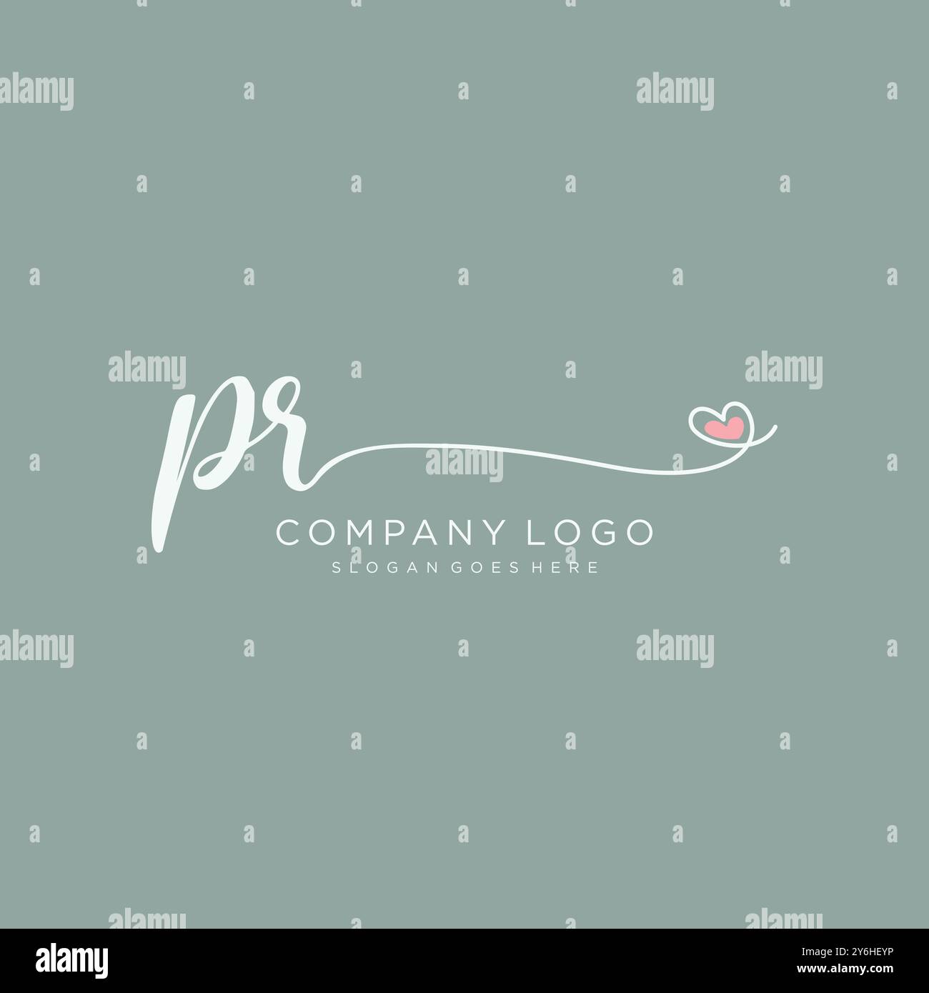 PR Initial handwriting logo design Stock Vector Image & Art - Alamy