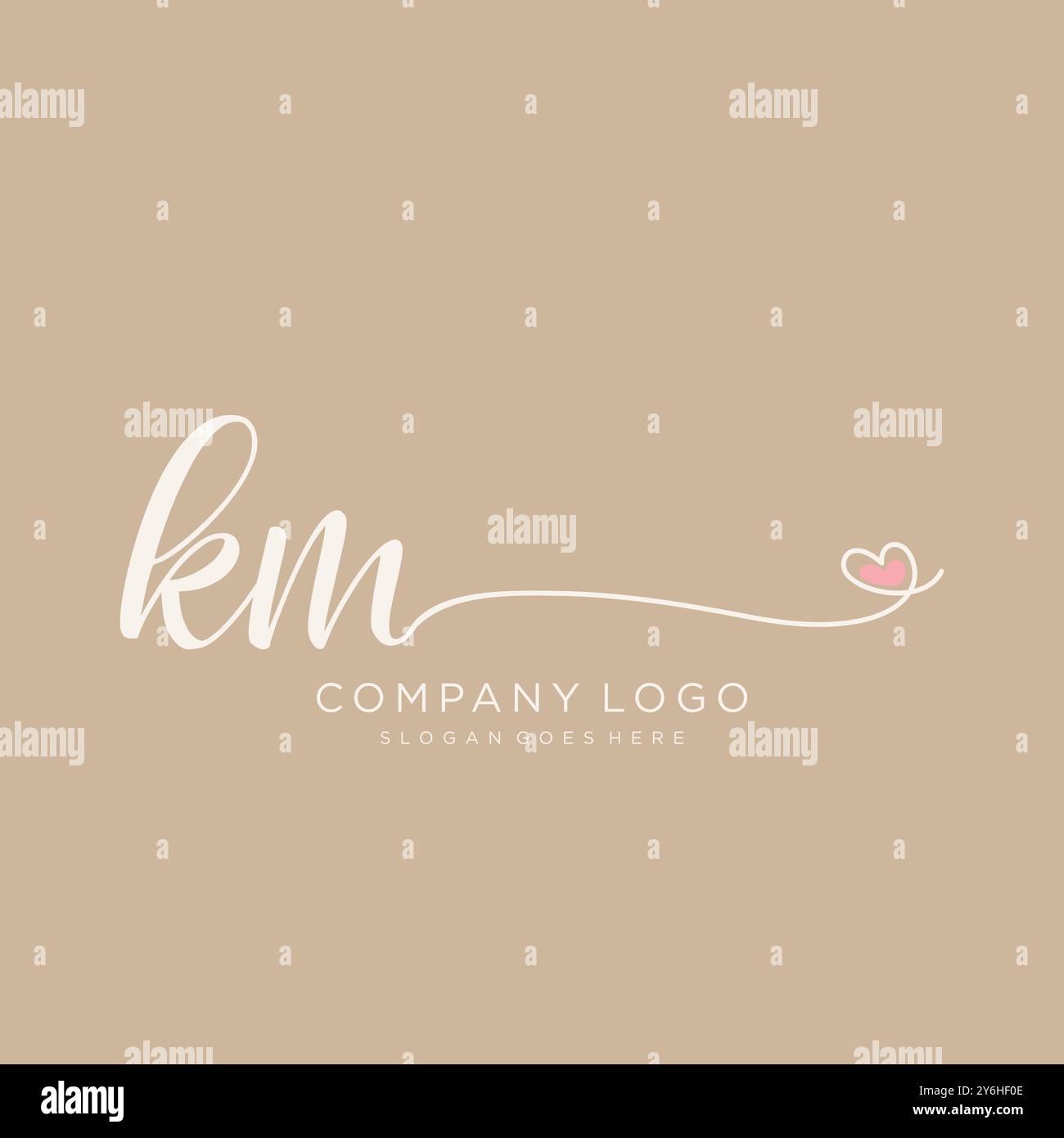 Km initials logo hi-res stock photography and images - Alamy