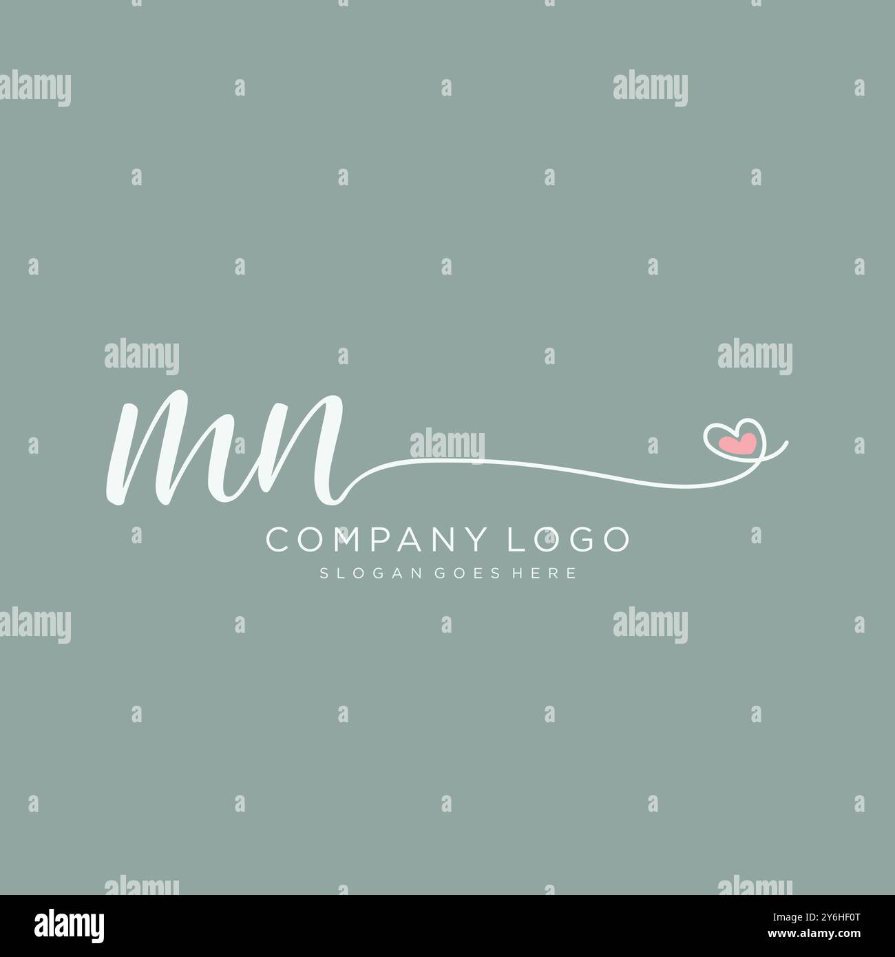 Mn initials logo hi-res stock photography and images - Alamy