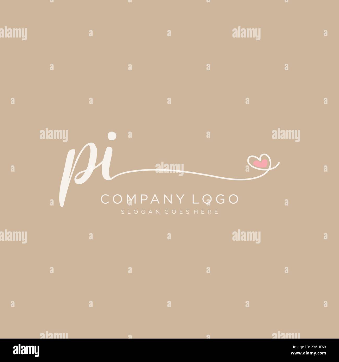 PI Initial handwriting logo design Stock Vector Image & Art - Alamy