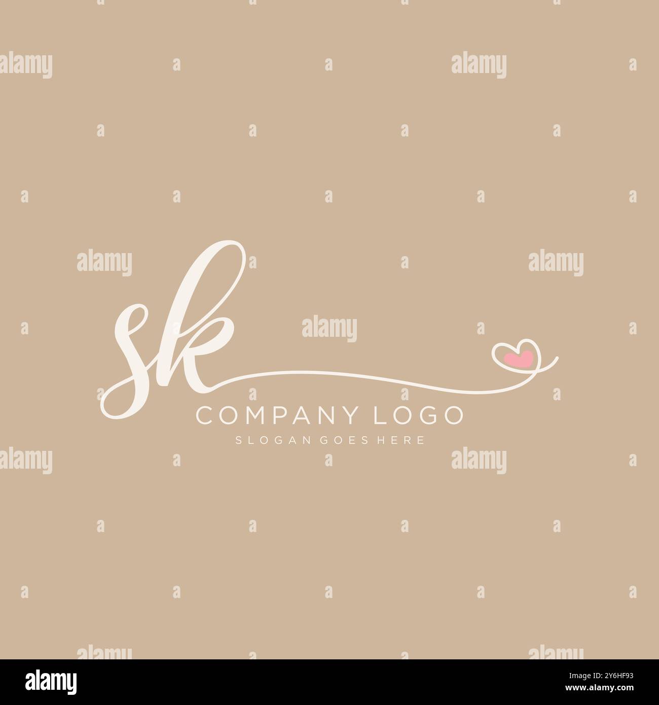 SK Initial handwriting logo design Stock Vector Image & Art - Alamy