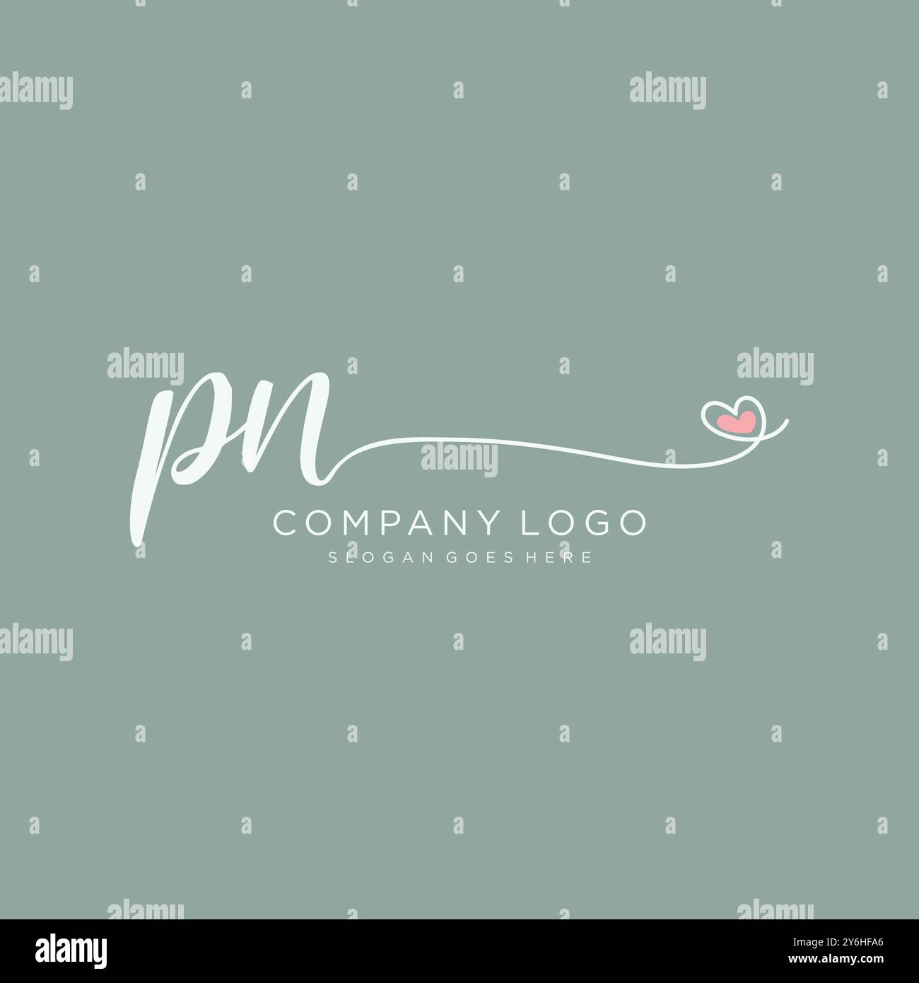 PN Initial handwriting logo design Stock Vector Image & Art - Alamy