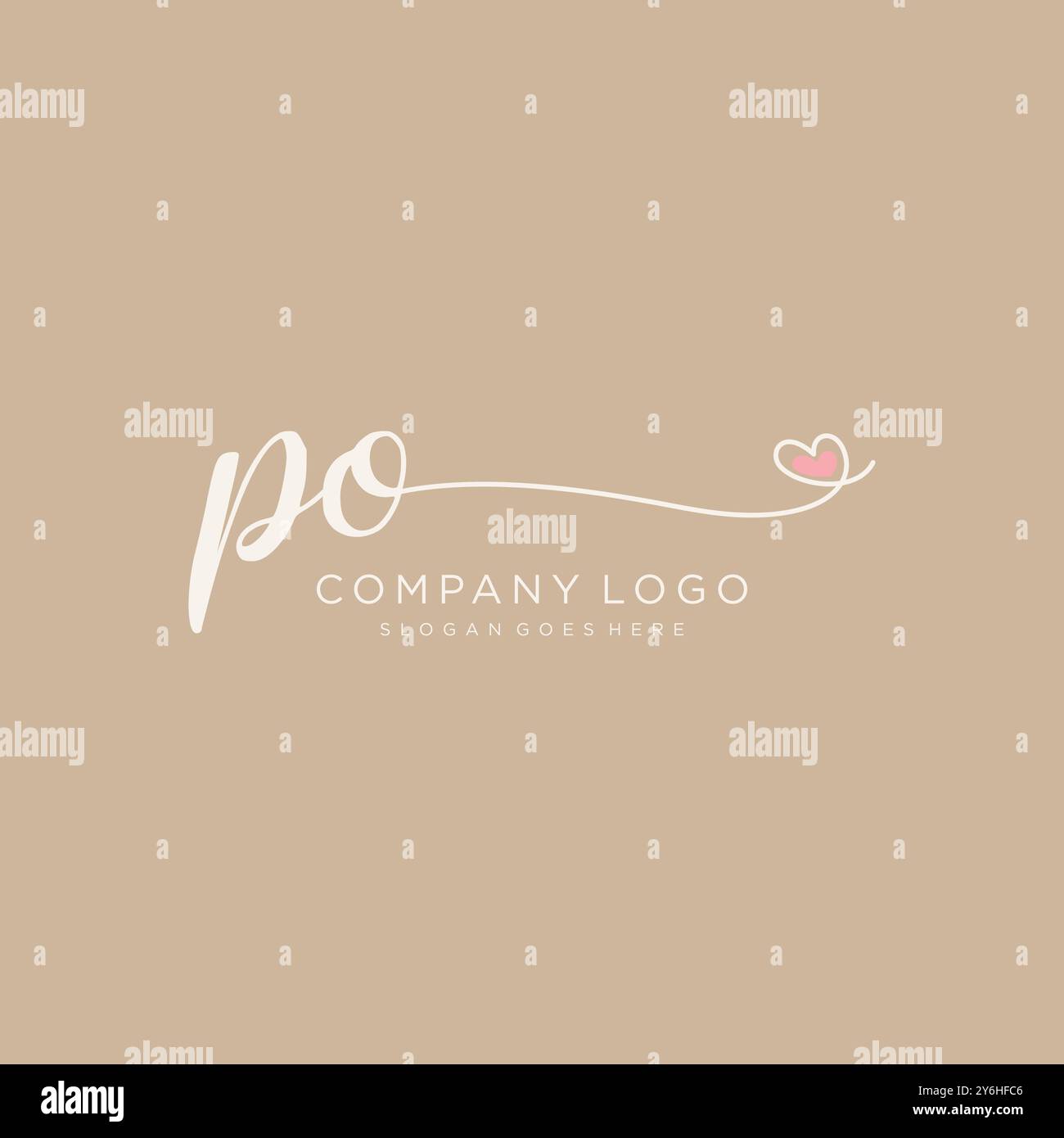 PO Initial handwriting logo design Stock Vector Image & Art - Alamy