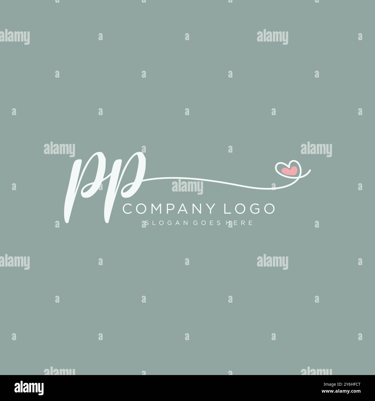 PP Initial handwriting logo design Stock Vector Image & Art - Alamy