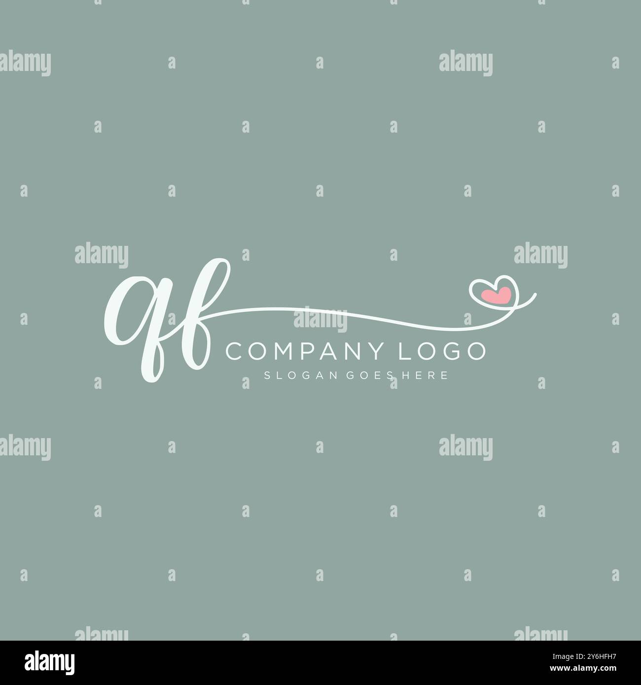 Qf letter design Stock Vector Images - Alamy