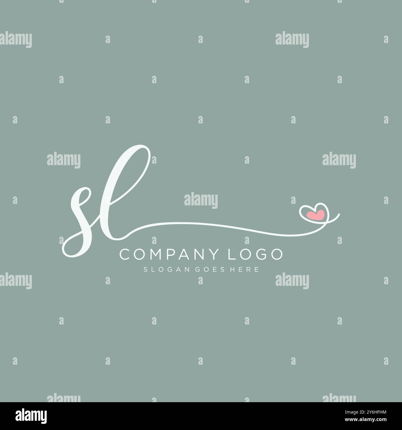 Sl initials logo hi-res stock photography and images - Alamy
